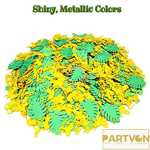 1500PCS Jungle Animal Confetti Safari Theme Table Confetti | Zoo Animal Shape Confetti for Wild One Baby Shower Birthday Party Supplies and Decorations