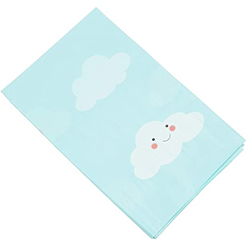 BLUE PANDA Cloud Party Table Covers for Kids Birthday (54 x 108 in, 3 Pack)