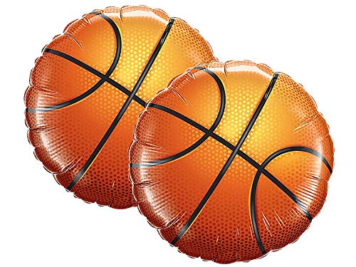 Set of 2 Basketball Jumbo 36" Foil Party Balloons