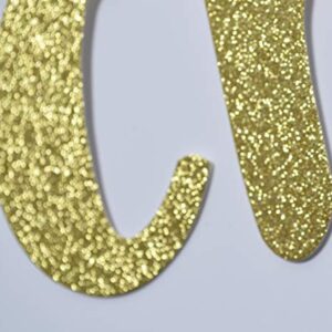 Let's Brunch Bitches Banner Hanging Garland for Bachelorette Dirty Thirty Party Decor Brunch Decorations Photo Prop Sign (Gold Glitter)