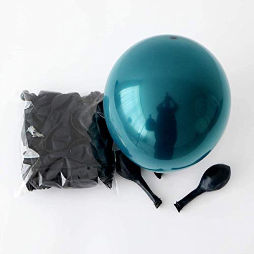 50PCS 12inch Dark Teal Blue Balloon Double-stuffed Dark Turquoise Balloon Wedding Baby Shower Birthday Party Decoration