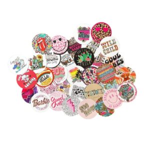 freshie cardstock cutouts rounds 3” inch for freshies random mix | 32 pk| for scented aroma beads bake with mold for car freshie designs, western, cow, drip, beer available smiley, mama, bull skull