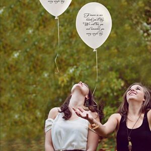 Good Karma Studio | 30 Biodegradable Balloons | Memorial Balloons Pack | White Celebration of Life Balloons