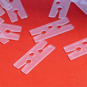 iFlyMars 101 Pieces of Clear Plastic H Shape Balloon Clips Tie for Sealing,Wedding Party Christmas Birthday Decoration