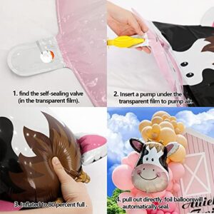 Cow Balloon Garland Kit Print Head Farm Animals Farm Animal Themed Party Decoration