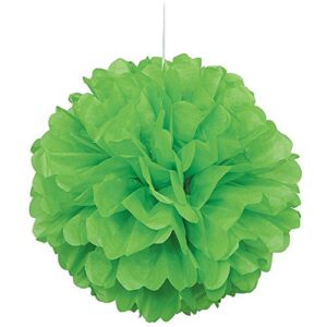 Art Craft Pom Poms Tissue Paper Flower 15pcs 8 inch 10 inch 12 inch Decorative Hanging Flower Balls DIY Paper Craft for Wedding Birthday Party Home Decorations (Green Set)