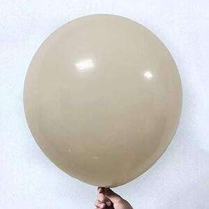 sand white balloons 18 inch 10 pcs baby shower party balloons happy birthday decoration balloons cream white helium balloons