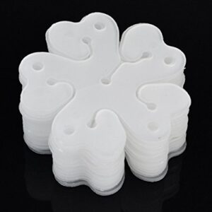 baotongle 50 pcs Portable Flower Shape Balloon Clips Holder for Wedding Event Decorations Birthday Party Supplies