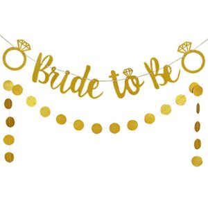 gold glitter bride to be banner bridal shower banner bride to be sign for bridal shower wedding engagement bachelorette party decor