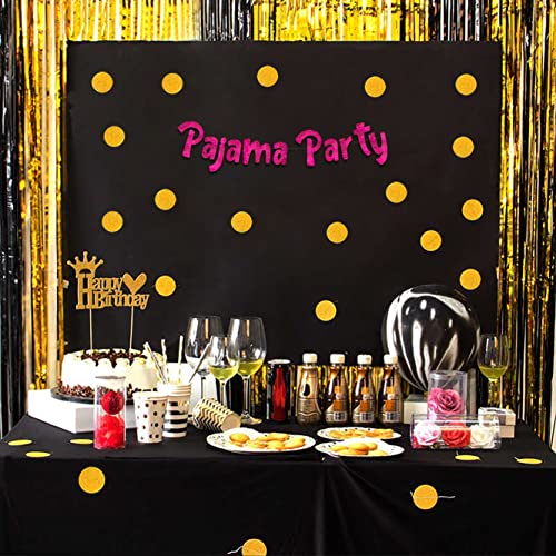 Pajama Party Pink Glitter Banner – Slumber Party – Pajama Party – Girls Night In Decorations, Supplies, Favors and Gifts