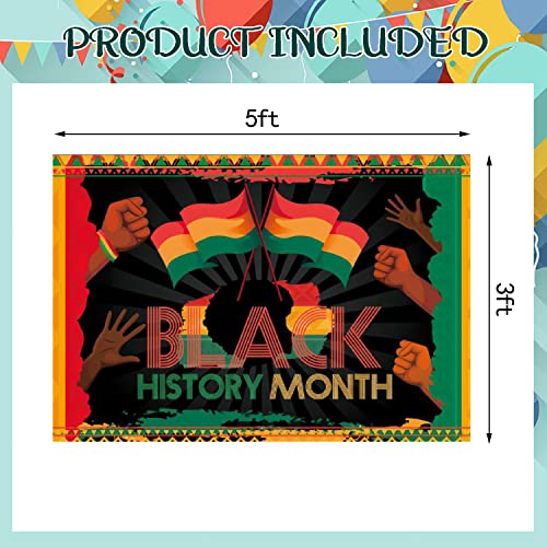 116 PCS Black History Month Balloons Garland Arch kit ,Black History Month Banner Party Sipplies, African BHM Worthwhile Commemoration National Party Balloons Decoration