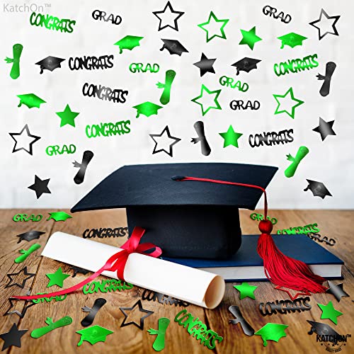 Green Graduation Confetti 2023 - Pack of 1000 | Grad Confetti 2023, Graduation Decorations 2023 | Graduation Centerpieces for Tables 2023 | Green Graduation Party Decorations 2023 Confetti Graduation