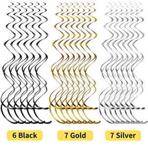 18th Birthday Party Decorations, 18th Birthday Party Hanging Swirls Ceiling Decorations Shiny Celebration 18 Hanging Swirls Decorations for 18 Years Old Party Supplies, 30 Count