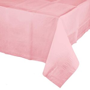 creative converting classic pink paper tablecloths, 3 ct