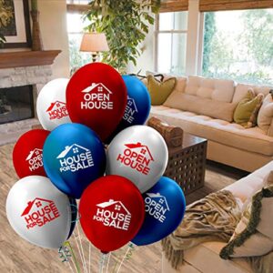 House for Sale Balloons - Open House Balloons for Real Estate - Realtor Metallic Balloons Supplies Sign - Sale by Owner - Realtor Open House - Realtor Kit - Realtor House Signs (72)