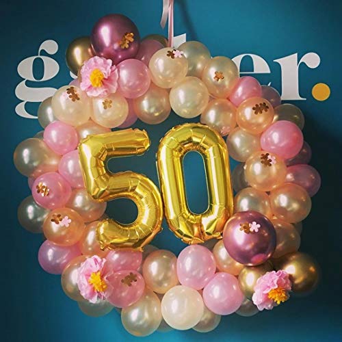 40inch Gold Number 50 Balloon Party Festival Decorations 50th Birthday Anniversary Jumbo foil Helium Balloons Party Supplies Props for Photos