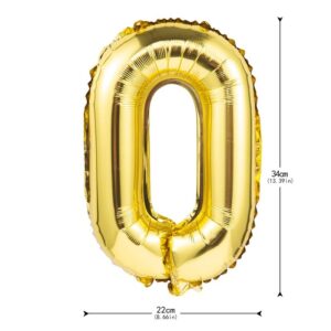 Baby Balloons Baby Shower & Pregnancy Decorations - 16" OH BABY(Gold, Silver, Rose Gold), Balloon Letters with Blow Up Straw & 30 Feet of Hanging Ribbon – 6 Letter Balloons (Gold) (gold)