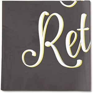 Happy Retirement Party Table Covers (54 x 108 in, 3 Pack)