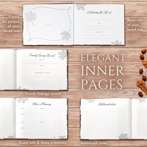 Celebration of Life Funeral Guest Book, Bridge Funeral Guestbook with Pen, Memorial Service Guest Book, Memorial Guest Book, Memorial Book, Funeral Book, Signature Book, Funeral Book Guest