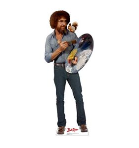 advanced graphics bob ross & friend life size cardboard cutout standup