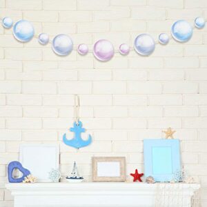 30 Pieces Bubble Cutouts Sea Ocean Themed Cutouts for Mermaid Theme Home Room Accessory Birthday Prom Wedding Baby Shower Party Supply School Bulletin Board Decoration