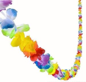 giftexpress 72 ft plastic flower lei garland/ hawaiian floral border/ luau party flower garland/hawaiian party garland/luau party decoration