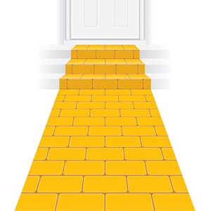 yellow brick road novelty aisle floor runner princess decorations party supplies 24″ x 10′