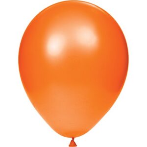 creative converting latex balloons, 12″, sunkissed orange