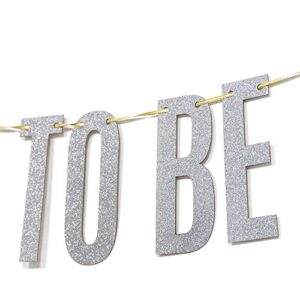 Silver Bride to Be Banner, Bridal Shower Decorations, Engagement/Bachelorette/Wedding Party Decor