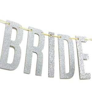 Silver Bride to Be Banner, Bridal Shower Decorations, Engagement/Bachelorette/Wedding Party Decor