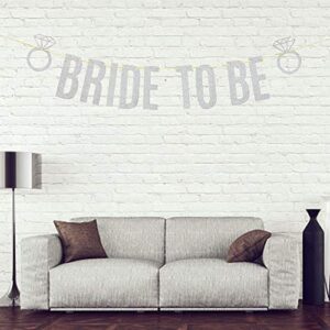 Silver Bride to Be Banner, Bridal Shower Decorations, Engagement/Bachelorette/Wedding Party Decor