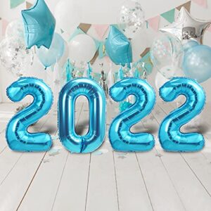 40 Inch Blue Large Numbers 0-9(Zero-Nine) Birthday Party and Anniversary Events Decorations Helium Foil Mylar Big Number Balloon Digit 8(Eight)