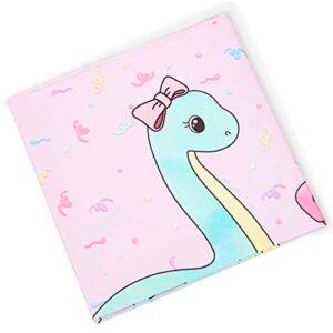 BLUE PANDA Pink Dinosaur Party Decorations for Girl's Birthdays, Plastic Tablecloth (54 x 108 in, 3 Pack)