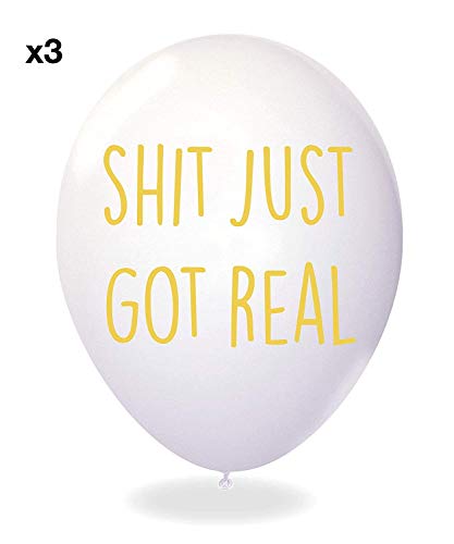 Rude Graduation Balloons - Pack of 12 Premium White And Black Funny Balloons - Class of 2023