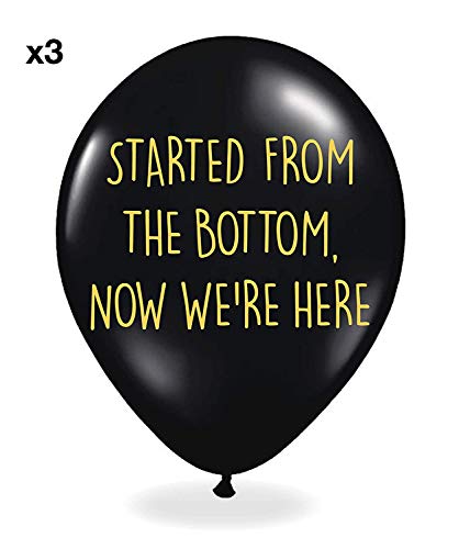 Rude Graduation Balloons - Pack of 12 Premium White And Black Funny Balloons - Class of 2023