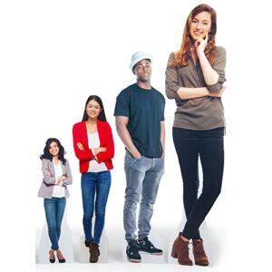 vispronet custom cardboard cutout – choose from 1.5ft to 6ft tall – corrugated plastic material – high resolution life-size standup cutout for parties, offices, weddings, and events