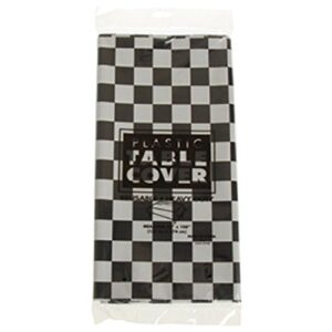 Plastic Checkered Tablecover,54" x 108"