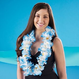 amscan Divine Flower Lei Costume Accessory - 40", Blue - 1 Pc