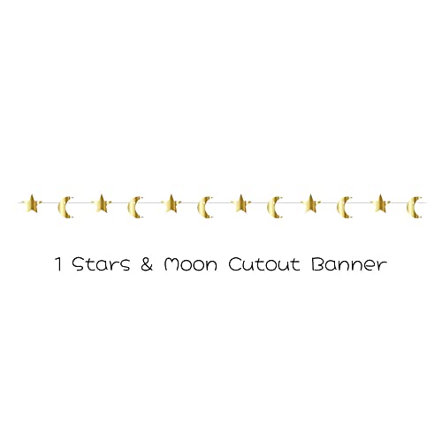 Oojami 3pk Ramadan Eid Mubarak Table Cover Includes 1 Crescent and Star Banner, Ideal for Ramadan and Eid (Blue)