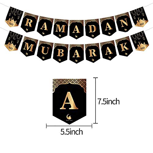 Ramadan Mubarak Decorations Ramadan Mubarak Banner Plus Ramadan Mubarak Balloons for Ramadan Party Decorations Mubarak Home Decorations