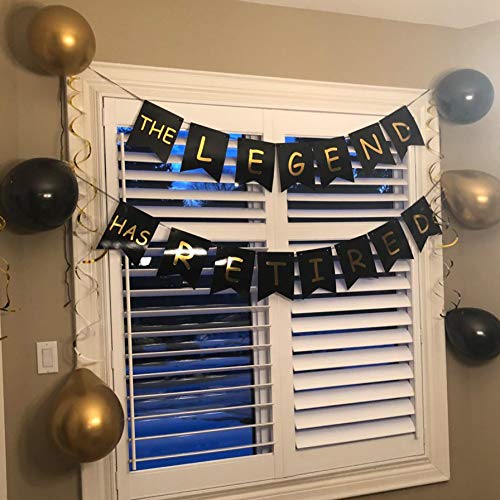 UrbanRed Retirement Party Decorations - Happy Retirement Decorations for Party - Farewell Party Decorations - Retirement Party Supplies Happy Retirement Banner, Retirement Sash & Retirement Balloons