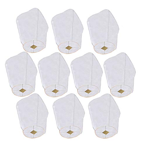 40 PCS White Lanterns in Each Package, Lanterns to Release Make Outdoor Activities More Meaningful, for Wedding, Halloween, Thanksgiving, Party, Christmas