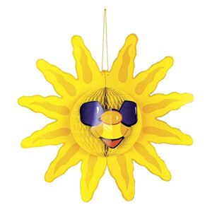 fun express tissue sun decor for party – 1 piece