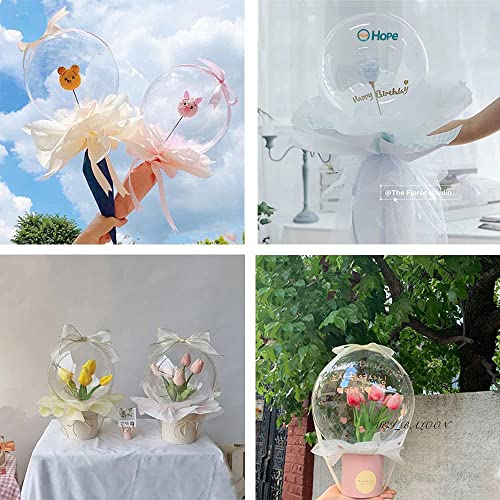 nLn Hope DIY Balloon Stuffing Machine,Expander Extractor for Balloon Rose Bouquet Wedding Christmas Birthday Party Gift Art Balloons Filling Decoration Supply,Transparent,15.2*15.2*13.1 inch(BZJ-37)