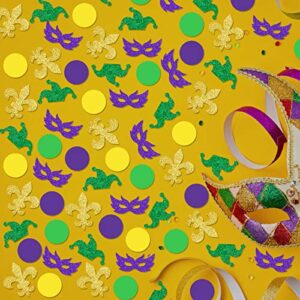 200Pcs Mardi Gras Confetti Mardi Gras Table Decorations Mardi Gras Decorations Mardi Gras Party Decor Supplies