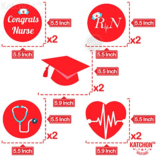 KatchOn, 39 Pieces Nurse Graduation Hanging Swirls - Nurse Graduation Decorations | Nurse Hanging Swirls for Nurse Party Decorations | Nurse Decorations for Nursing School Graduation Party Decorations