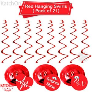 KatchOn, 39 Pieces Nurse Graduation Hanging Swirls - Nurse Graduation Decorations | Nurse Hanging Swirls for Nurse Party Decorations | Nurse Decorations for Nursing School Graduation Party Decorations