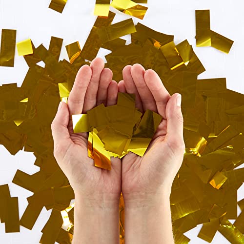 Ultimate Confetti Shiny Gold Metallic Bulk Confetti Bag, Includes 1 Pound Bag Confetti | Great for Celebrations, Weddings, Confetti Party, Fiesta Confetti, 2022 Graduation, & More