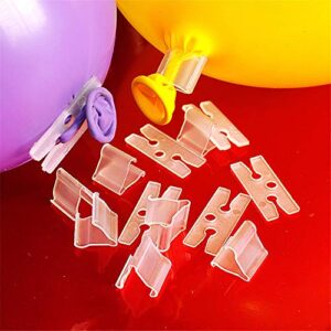 iFlyMars 101 Pieces of Clear Plastic V Balloon Clips Tie for Sealing,Wedding Party Christmas Birthday Decoration