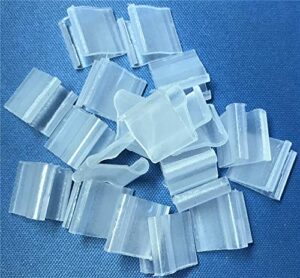 iflymars 101 pieces of clear plastic v balloon clips tie for sealing,wedding party christmas birthday decoration